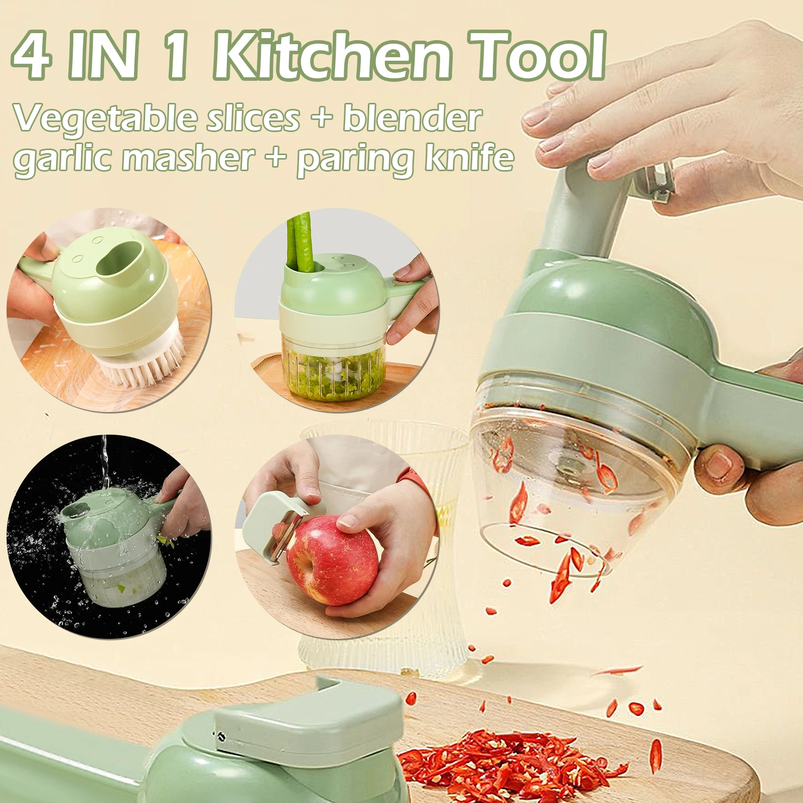 4-In-1-Handheld-Electric-Vegetable-Cutter-Set-Durable-Chili-Vegetable ...