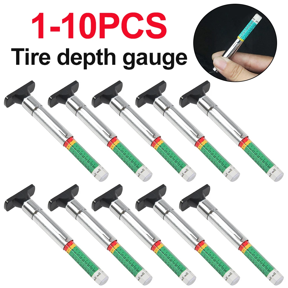 1-10PCS-25mm-Car-Tyre-Tire-Tread-Depth-Gauge-Meter-Caliper-Thickness ...