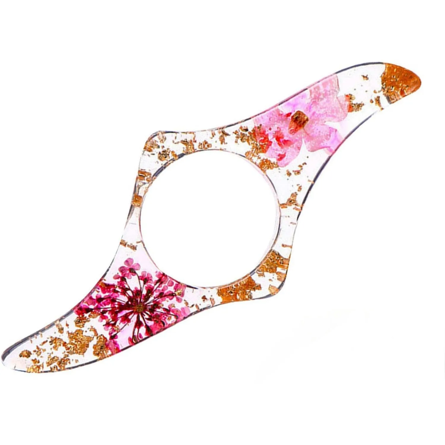 1pc-Finger-Book-Holder-Resin-Transparent-Dried-Flower-Thumb-Bookmark ...