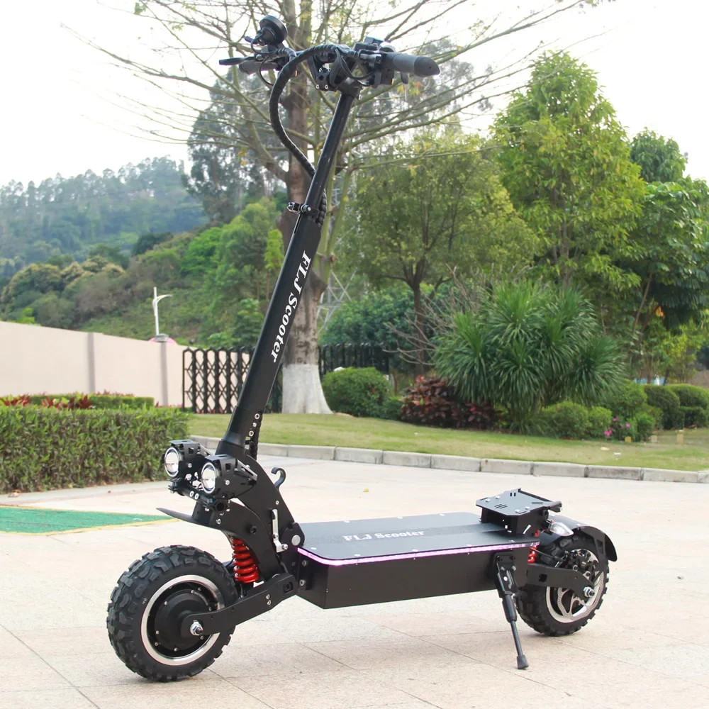 FLJ-Electric-Scooter-with-Dual-Motors-Drive-Good-Suspention-Hydraulic ...