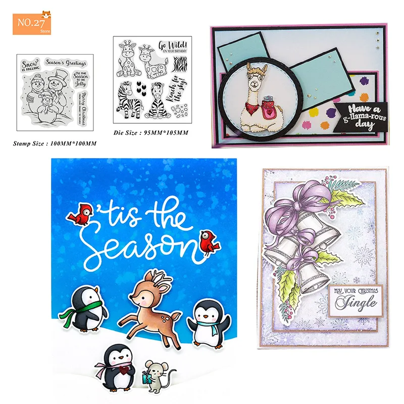 Penguin Snowman Winter Stamp | Christmas Stamp Penguins | Metal Craft ...