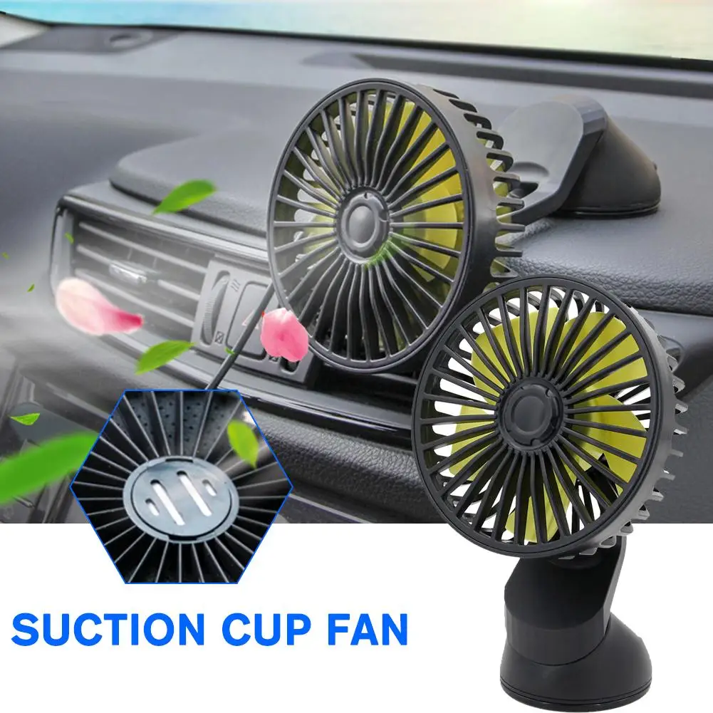 Car-Part-Windshield-Electric-Fan-Cooling-System-Strong-Car-Adjustable ...