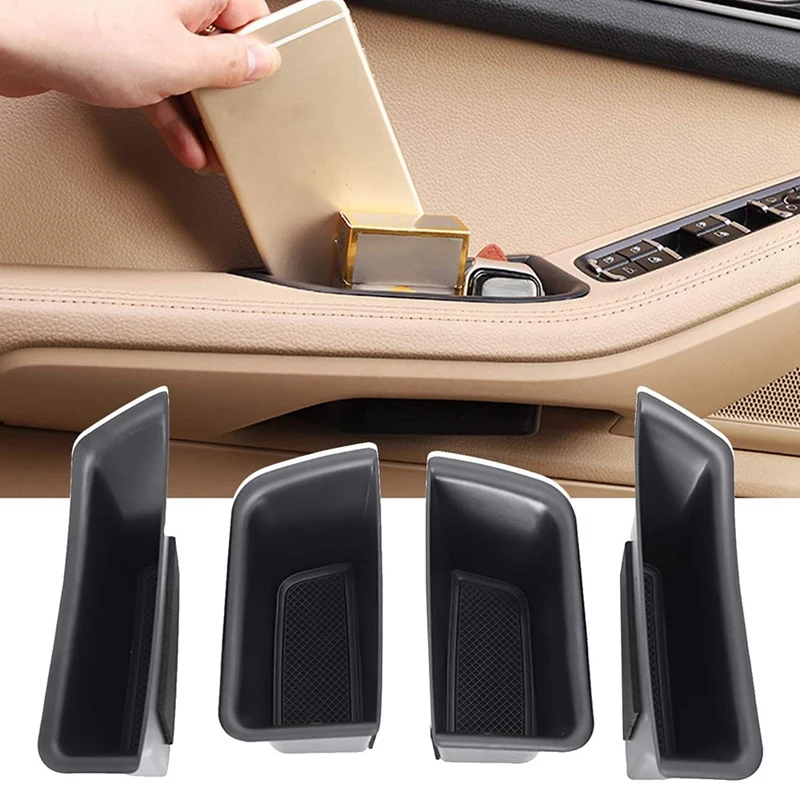 4-X-Car-Door-Side-Handle-Pocket-Storage-Box-Storage-Organizer-Tray-Grab ...