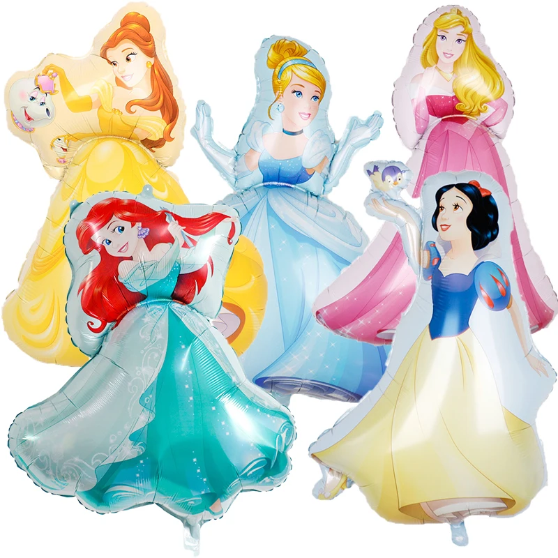 5pcs Disney Princess Snow White Cinderella Mermaid Aluminum Film ...