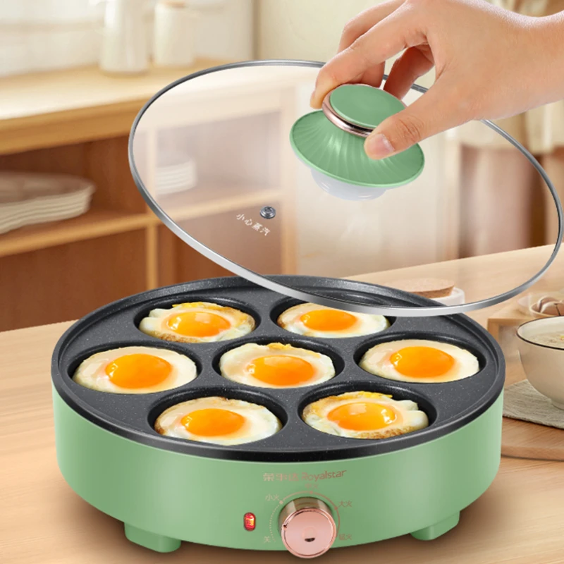 Electric-Skillet-Seven-Holes-220V-Egg-Frying-Pan-Commercial-Plug-in ...