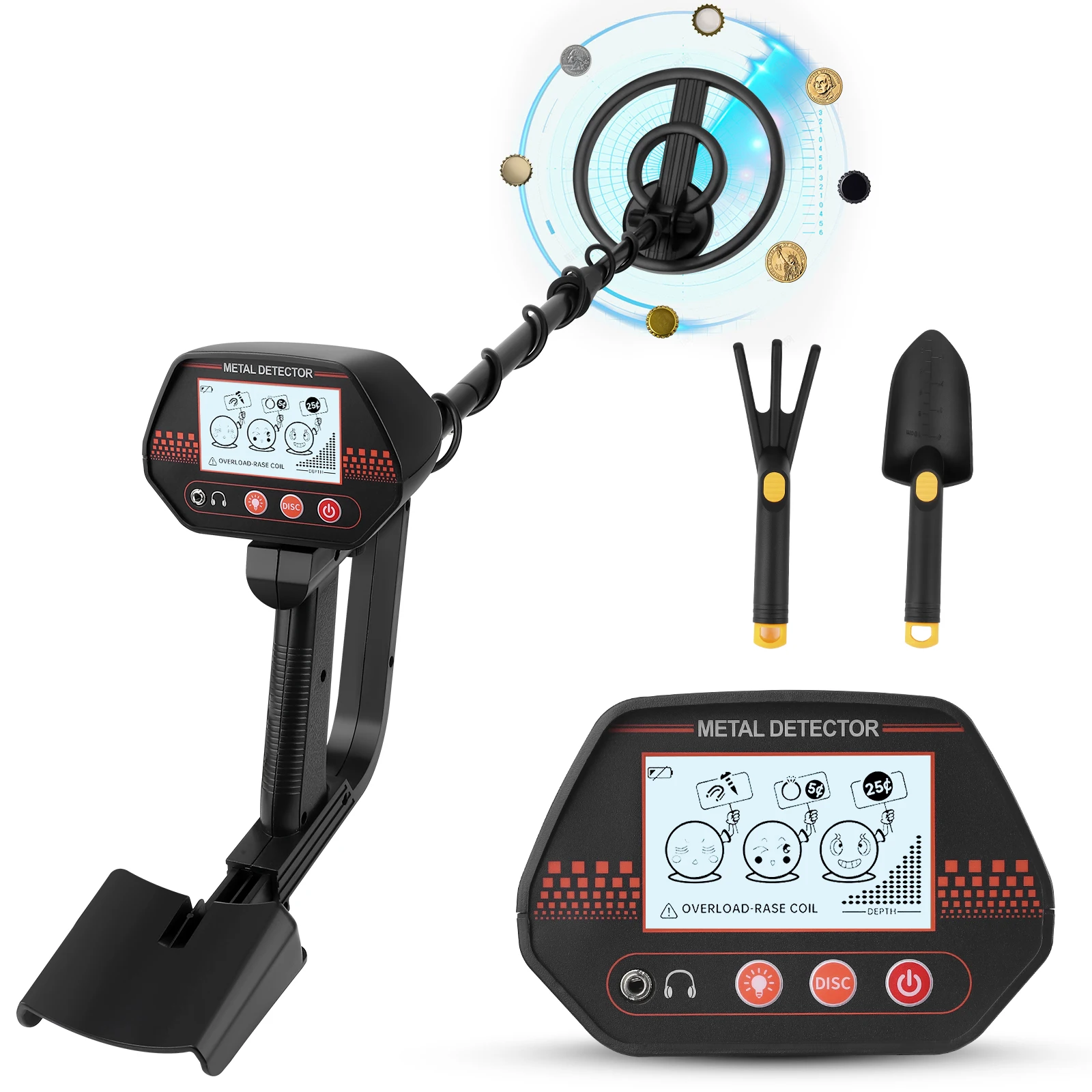Outdoor Gold Metal Detector Handheld Professional Metal Detector With ...