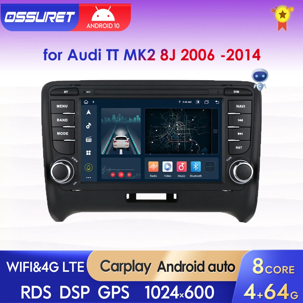 Car Radio Android For Audi Tt 2 Mk2 8j 2006 -2014 Carplay Autoradio ...