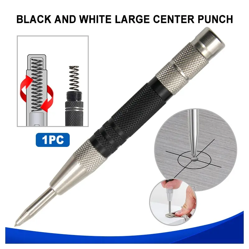 155mm-Woodworking-Center-Punch-Automatic-Spring-Locator-Glass-Striker ...