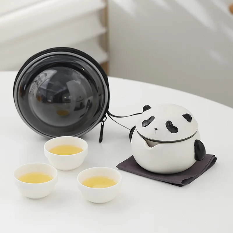 Travel-Tea-Ceramic-Glass-Panda-Style-Cup-Set-Small-Set-of-Outdoor ...