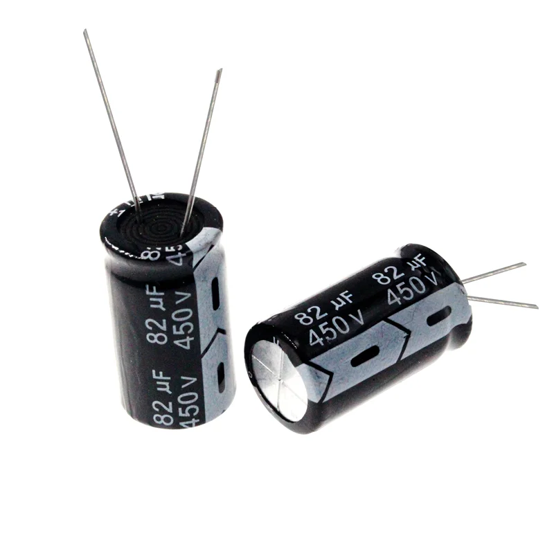 5PCS 82uF 450V 82MFD 450Volt Aluminum Electrolytic Capacitor 18*30mm ...