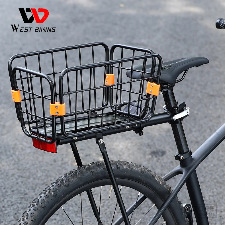 WEST-BIKING-Bicycle-Rear-Luggage-Rack-Cargo-Carrier-Basket-Quick ...