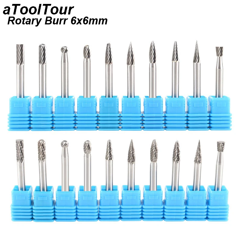 6x6mm-1-4-Shank-Mould-Carving-Tools-Single-Double-Cut-Tungsten-Carbide ...