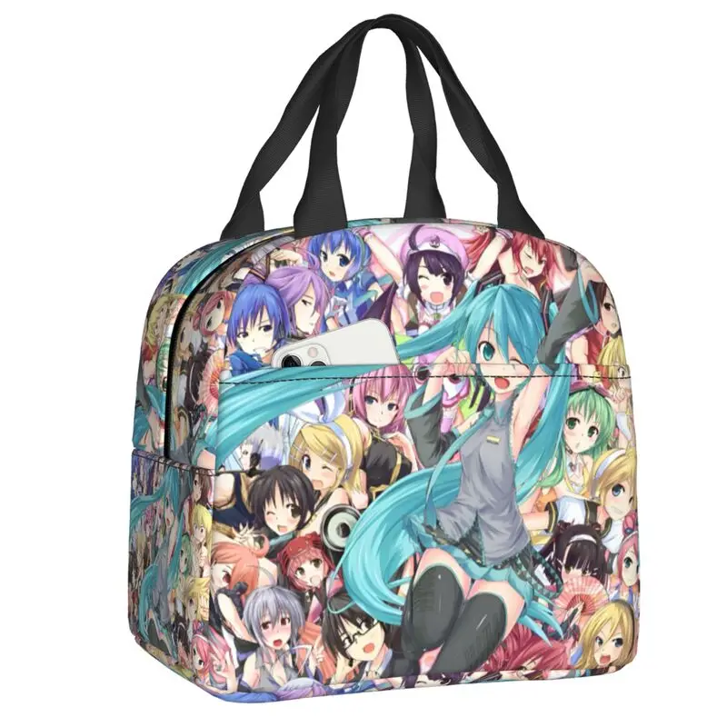 Anime Hatsune Miku Lunch Bag Women Reusable Cooler Thermal Insulated ...