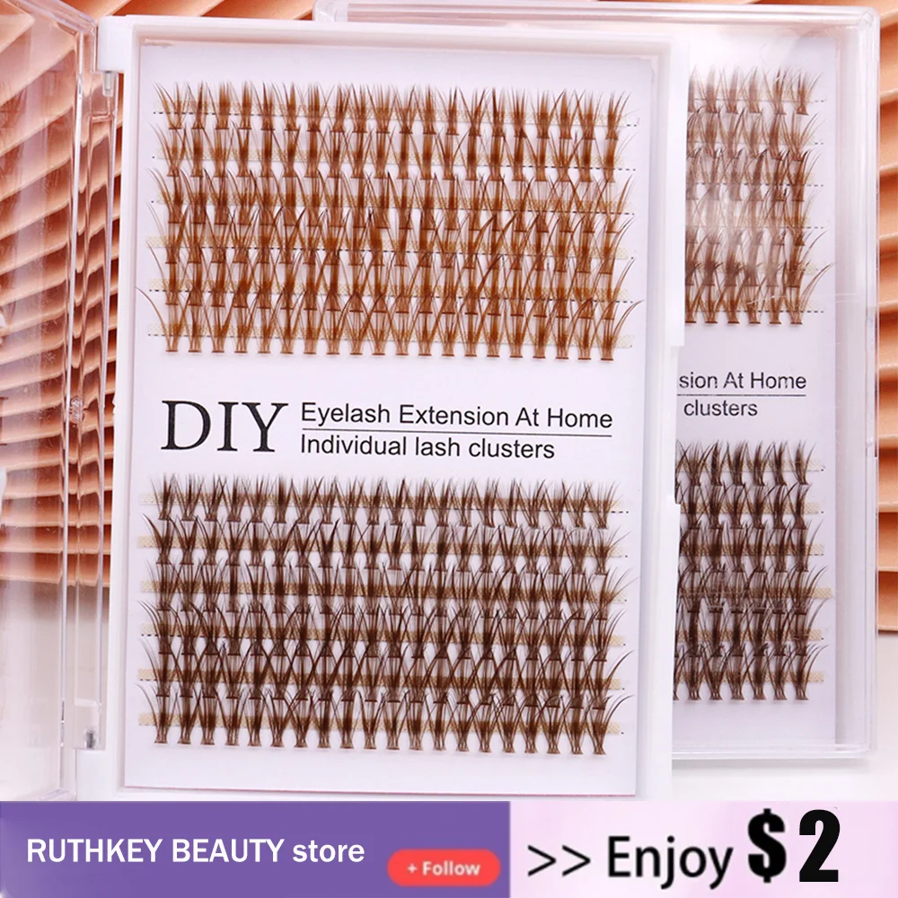 Mix-Color-30D-Russian-Volume-False-Eyelashes-Natural-Soft-DIY-Cluster ...