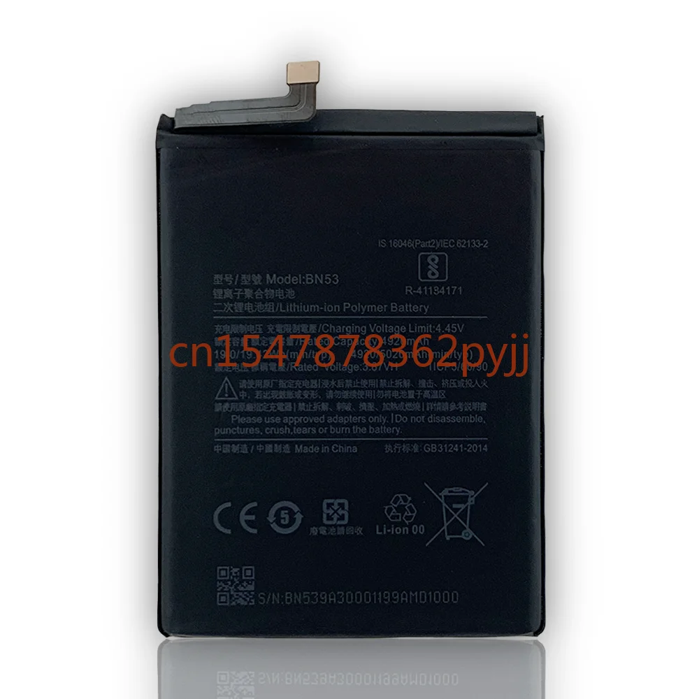 For New 5020mAh BN53 Replacement Battery For Xiaomi Redmi note 9 Pro ...