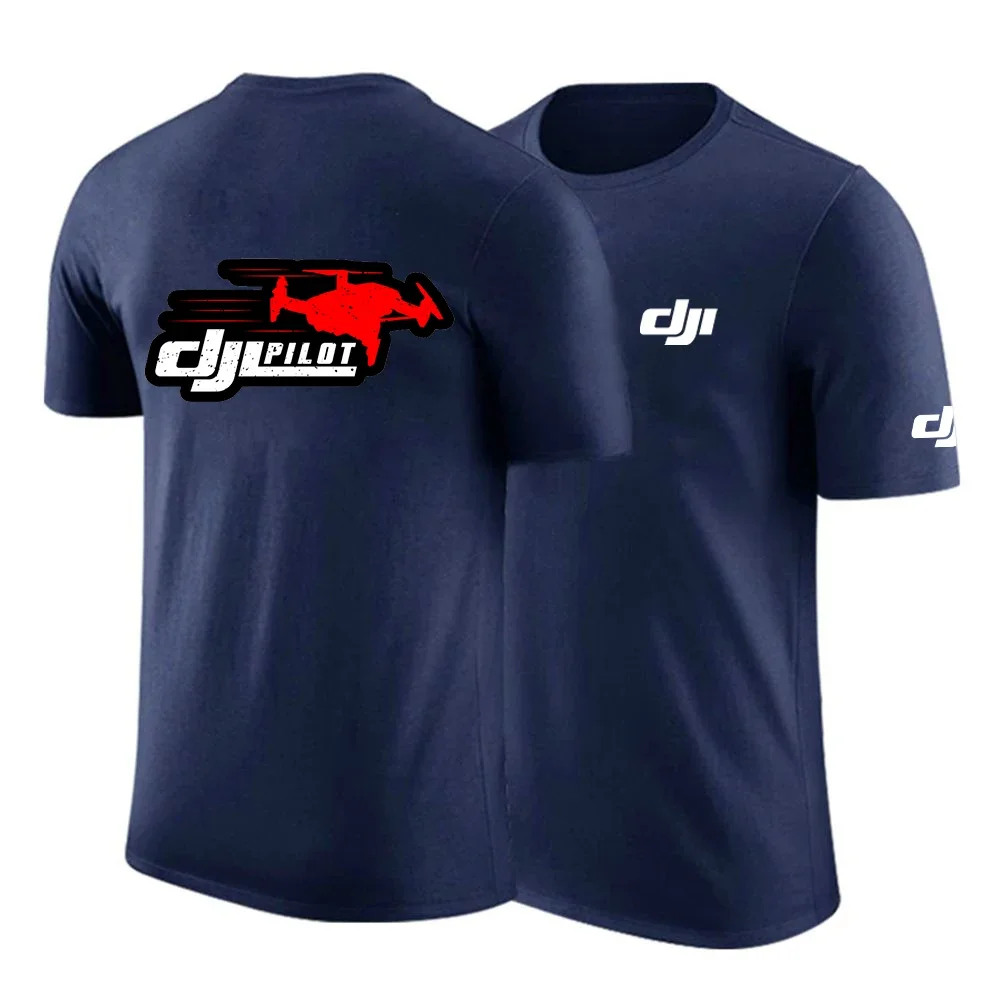 2023-Summer-Dji-Professional-Pilot-Drone-Printed-T-Shirt-Men-s-Popular ...