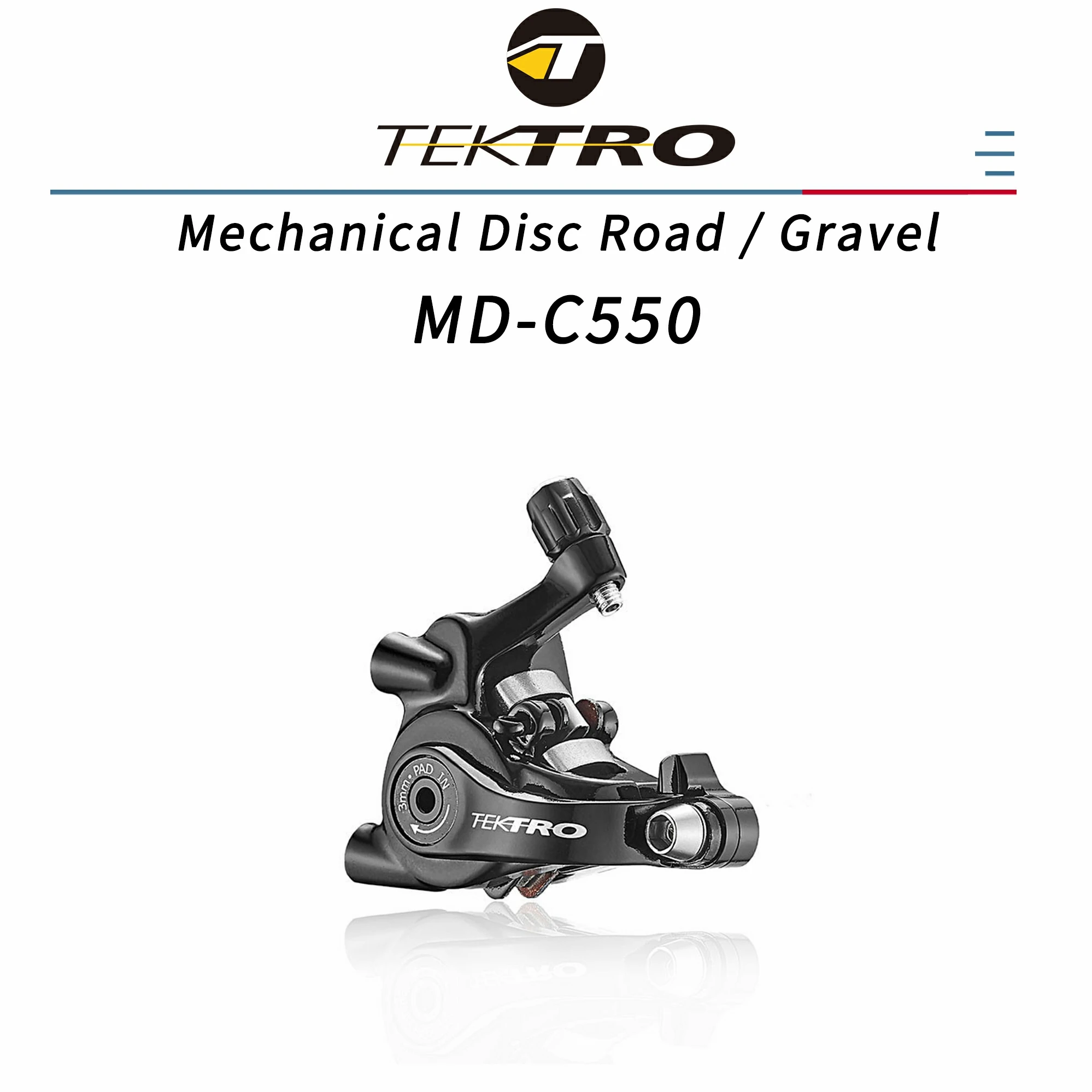 TEKTRO-MD-C550-Road-Mechanical-Disc-Brake-Dual-Piston-Cable-Caliper-Front-Rear-Double-Sided ...