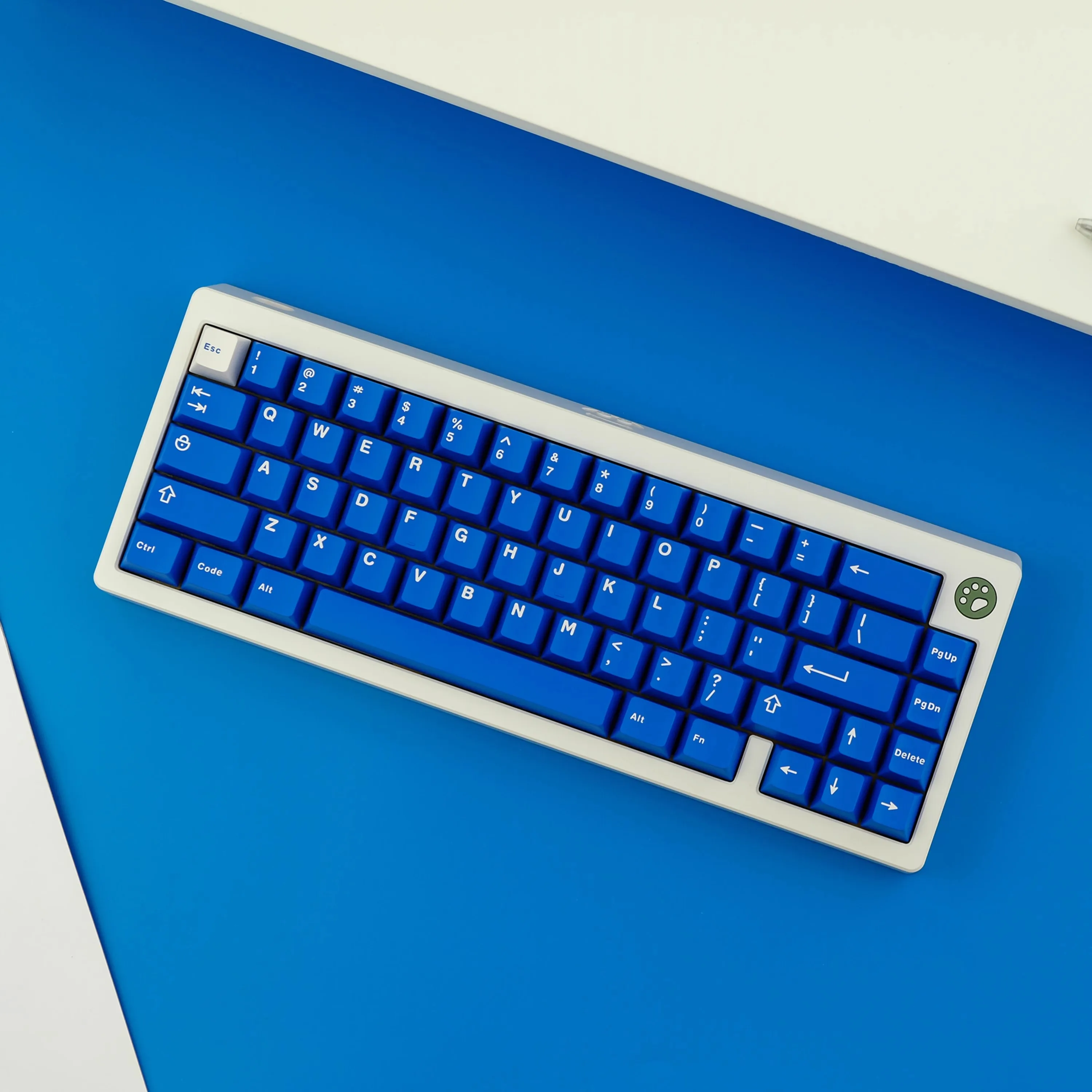 132 Keys/set Aifei Icon GMK Classic Blue Keycaps ABS Double Shot Key ...