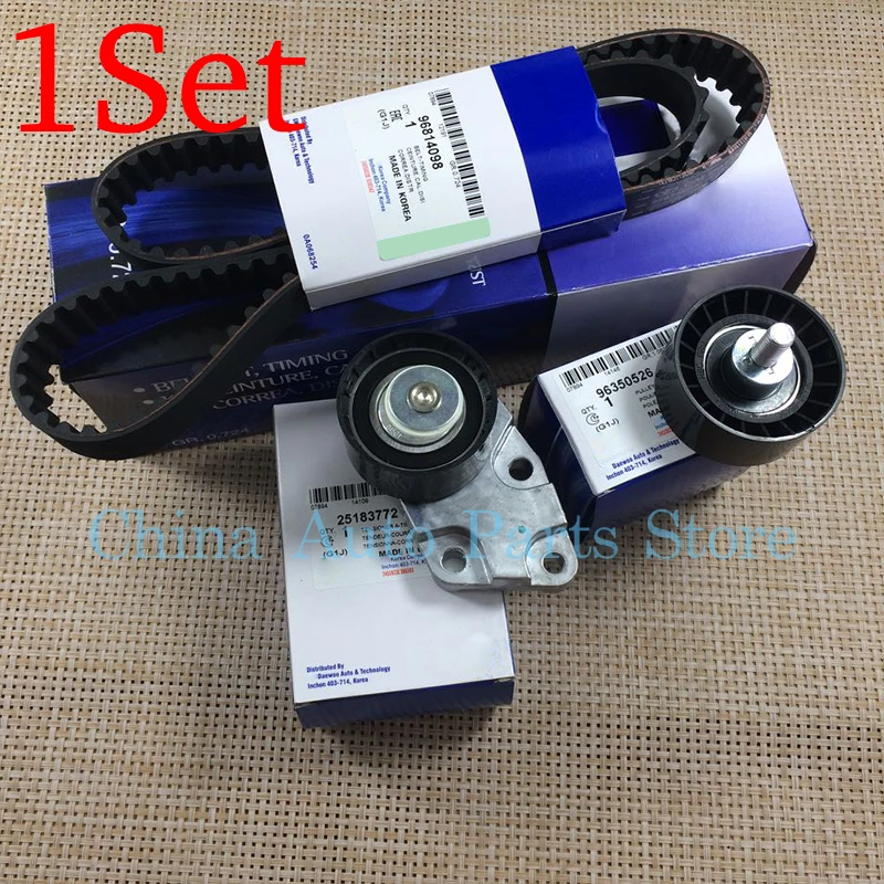1Set Timing Belt Kit Tensioner For Chevrolet Aveo Spark1.4L 1.6L Dawoo ...