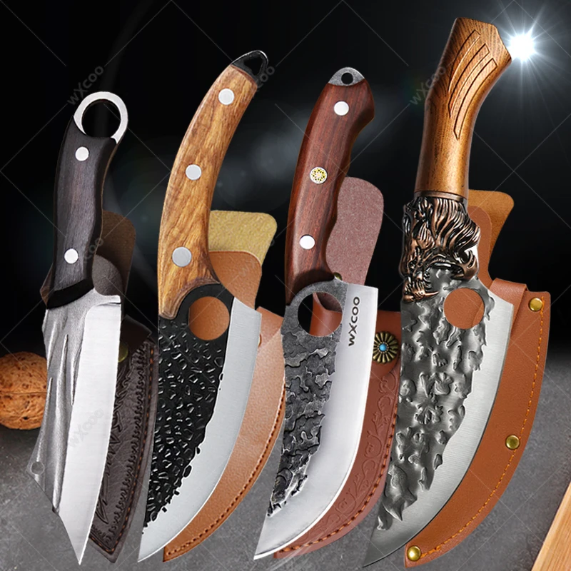 Chef-Cooking-Fruit-and-Vegetable-Multi-purpose-Knife-Forged-Meat ...