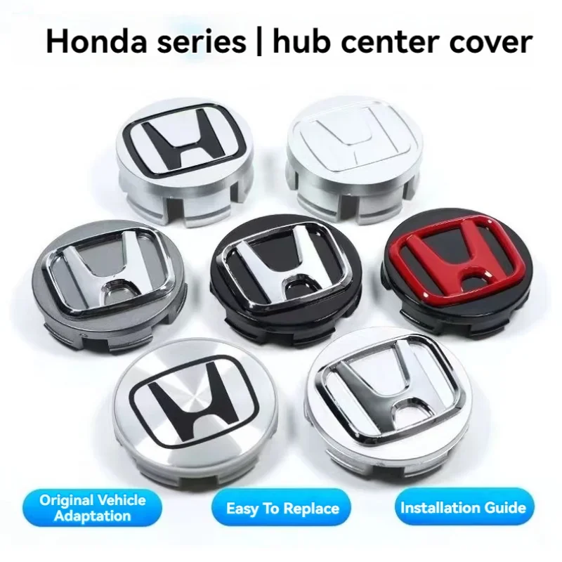 4pcs 58mm Honda car wheel hub covers suitable for Honda Civic Accord ...