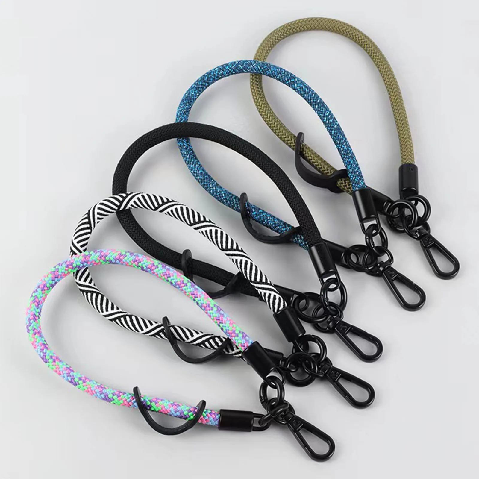 New-network-red-7mm-high-end-braided-mobile-phone-lanyard-wrist-strap ...