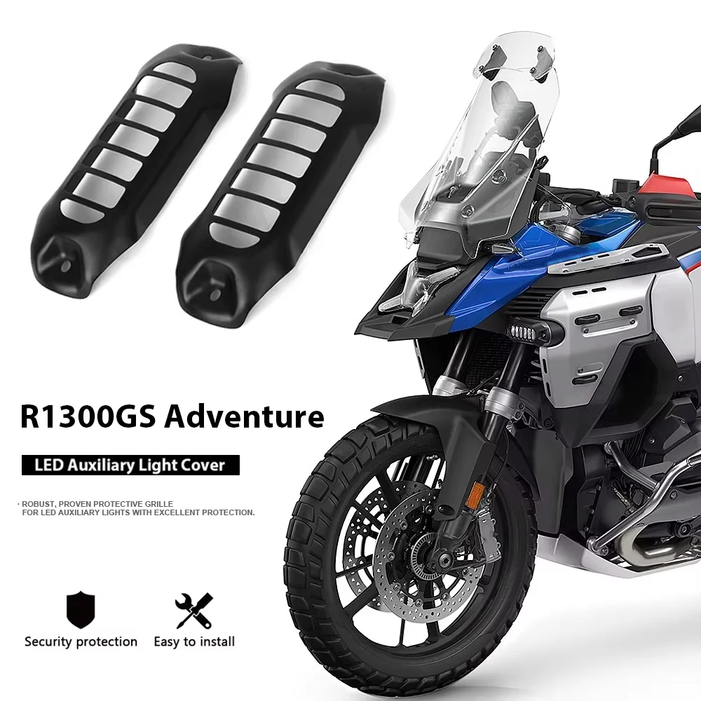 오토바이 액세서리 BMW R1300GS ADV R 1300 GS 어드벤처 2024 2025 용 LED 보조 조명 보호기 그릴 ...