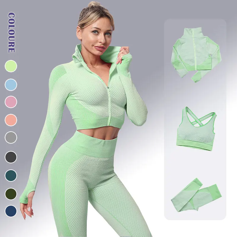 Women's Sportswear Yoga Set Sport Outfit For Woman Gym Clothing Women's ...