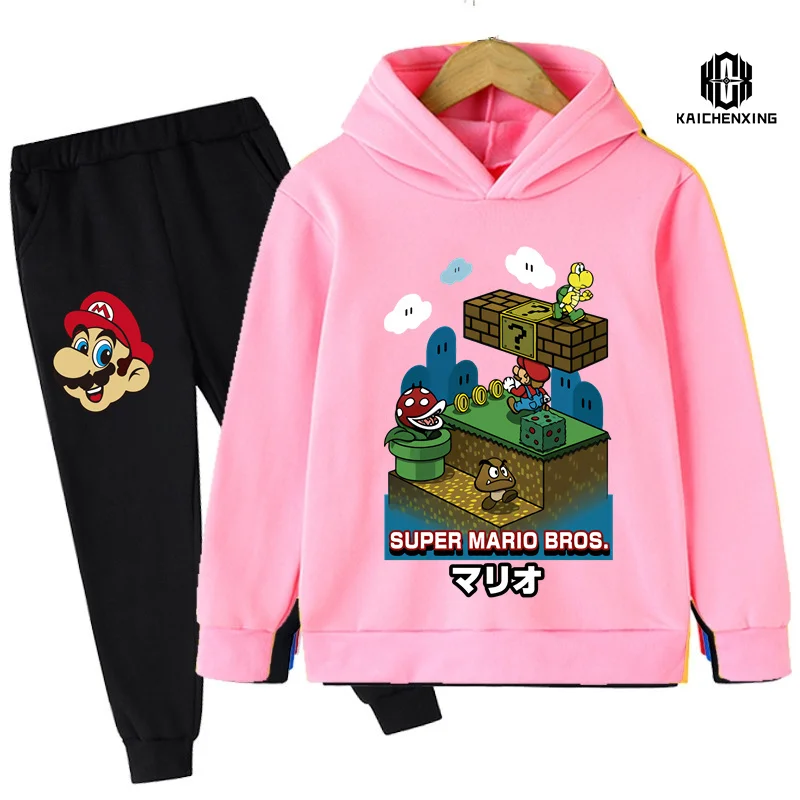 Ropa de Super Mario para niños, traje de sudadera informal, chándal ...