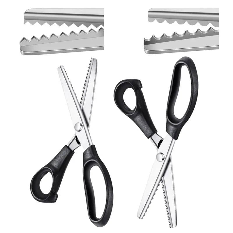 Professional-Pinking-Shears-Stainless-Steel-Zig-Zag-Scalloped-Cut ...