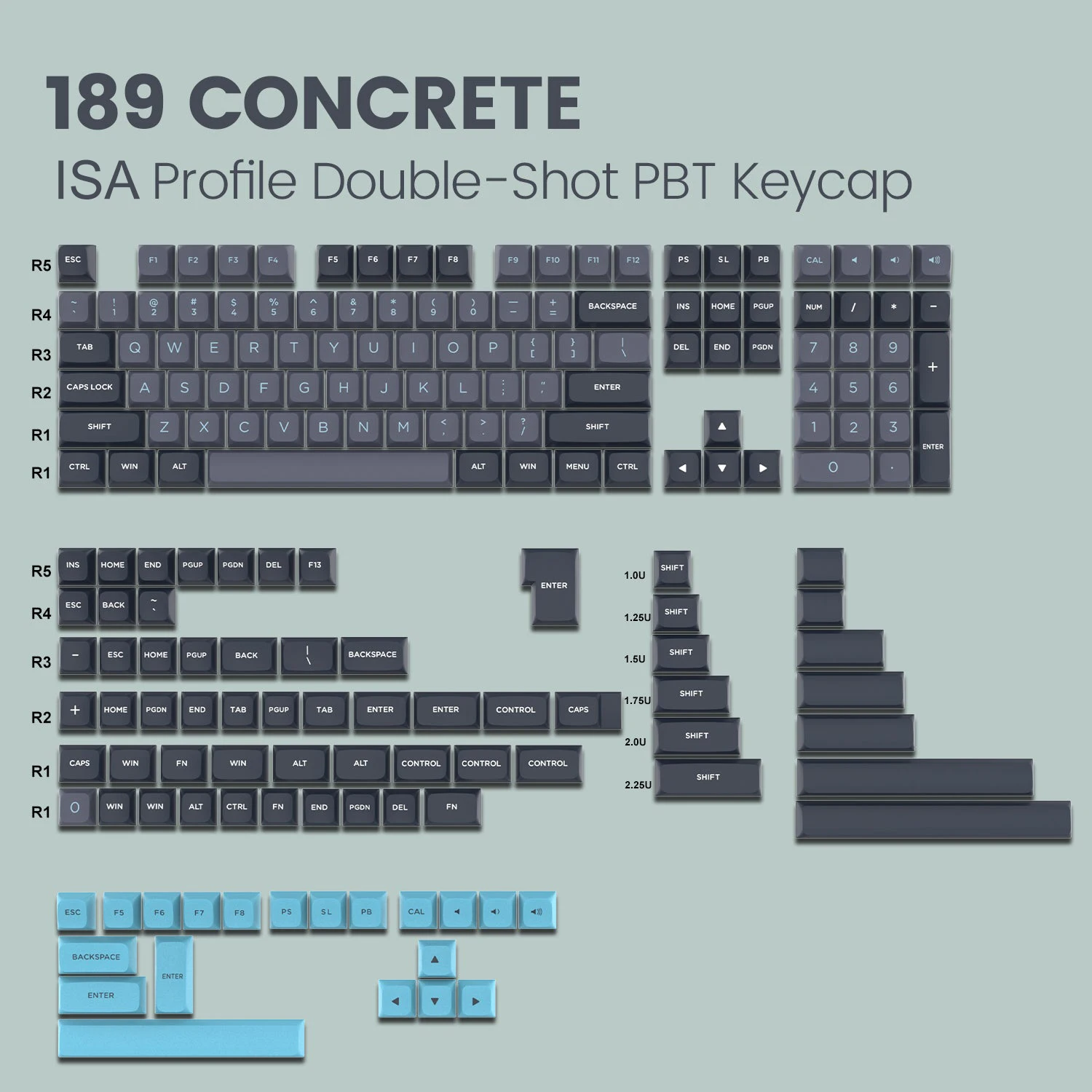 Double-Shot-PBT-Keycaps-ISA-Perfil-Custom-Keycaps-compat-vel-com-Cherry ...