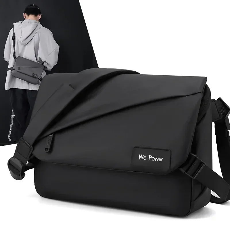 New-Style-Man-Simple-Messenger-Bag-Fashion-One-Shoulder-Man-Bag-Large ...