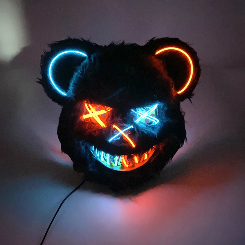 LED-Bloody-Bear-Masquerade-Halloween-Masquerade-Urso-Marrom-De-Pel-cia ...