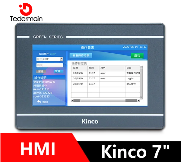 Kinco GL070 GL070E HMI Touch Screen 7 inch 800*480 Ethernet 1 USB Host new Human Machine ...