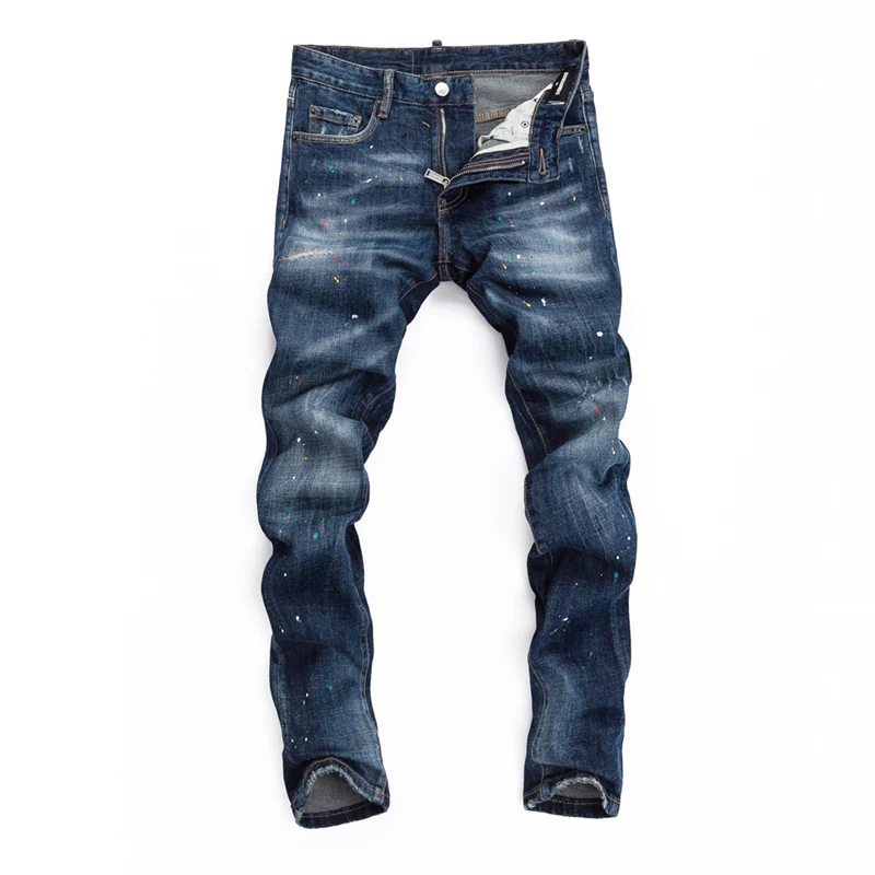 fashion-design-DSQ-Men-Jeans-Biker-Moto-Designer-Patchwork-DSQ2-Slim ...