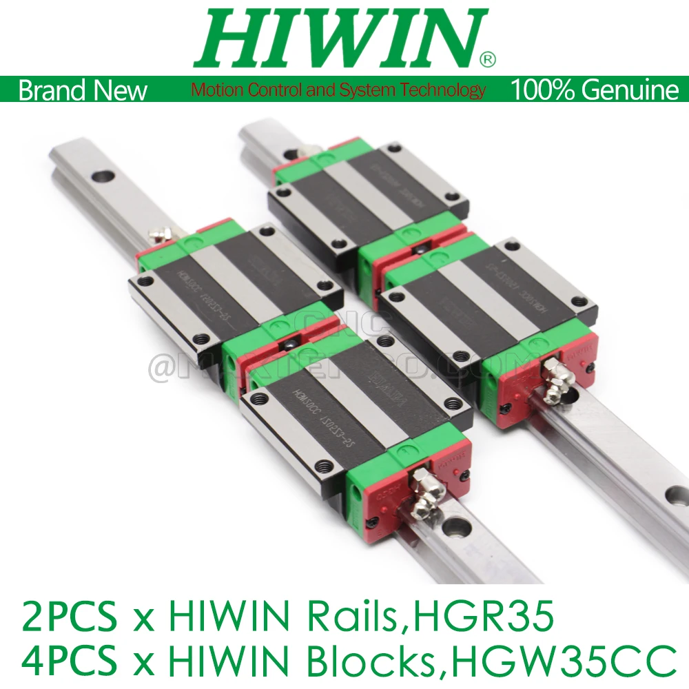 Genuine-HIWIN-HGW35CC-Carriage-Slide-Block-HGR35-Linear-Guide-300-400 ...