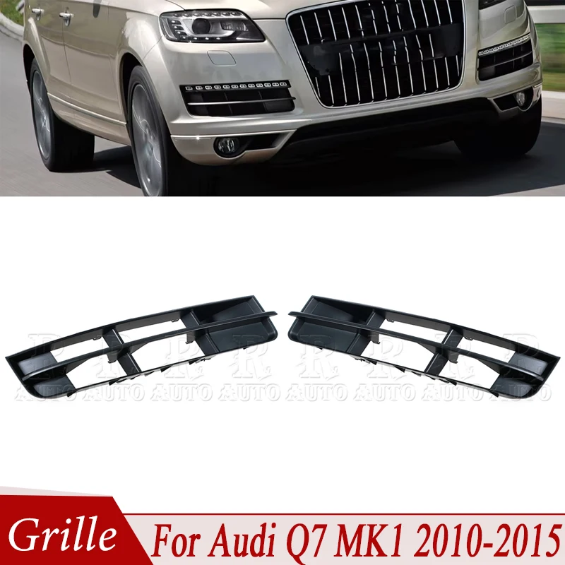 Fog Light Cover Grille Car Front Bumper Lower Foglamp Grills For Audi ...