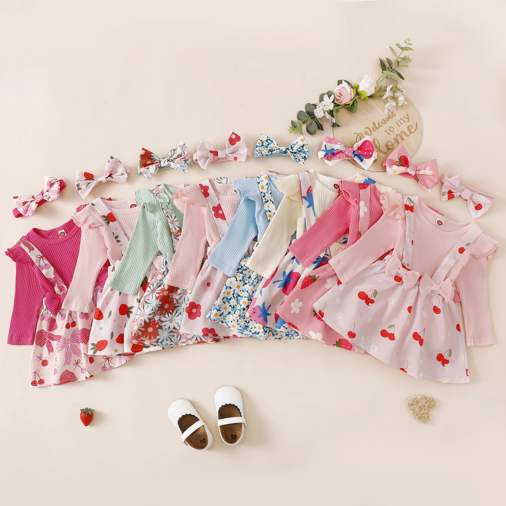 FOCUSNORM-0-18M-Autumn-Baby-Girls-Clothes-Sets-Outfits-Solid-Long ...