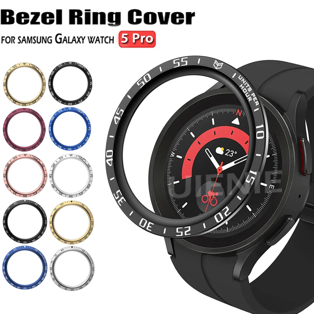 For Samsung Galaxy watch 5 pro Bezel Ring Cover watch5 40/44mm Bracelet ...