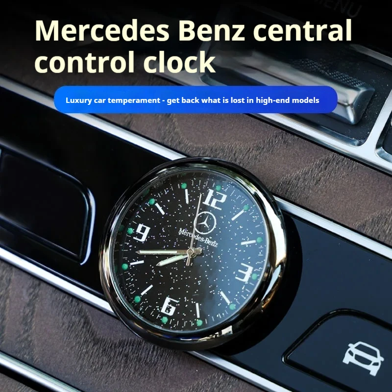 Luminous-Car-Dashboard-Clock-for-Mercedes-Benz-Premium-Night-Glow-4cm-Auto-Accessory-for ...