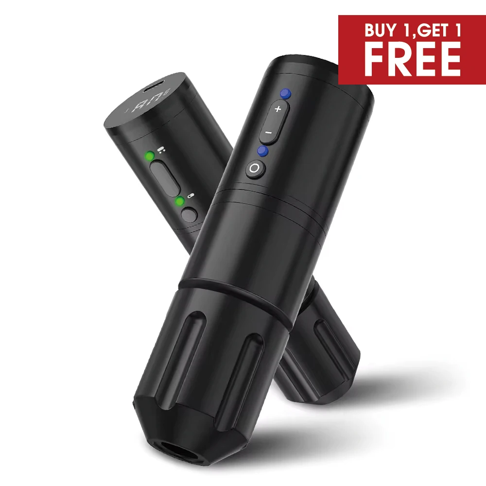 Tornado-Wireless-Tattoo-Machine-Dual-Pen-Kit-With-Customized-coreless ...