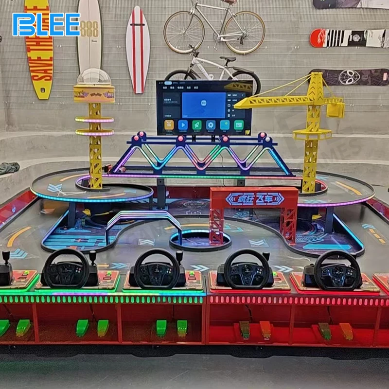 Popular High-speed Indoor Racing Car Game Booth Electric Remote Control ...