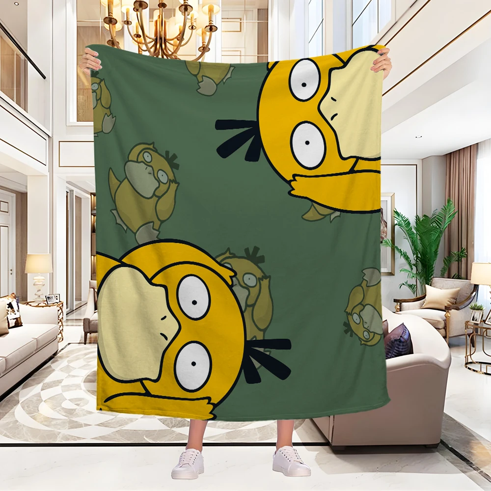 Juego-Pok-mon-Psyduck-manta-estampada-ni-os-adultos-manta-suave-y-c ...