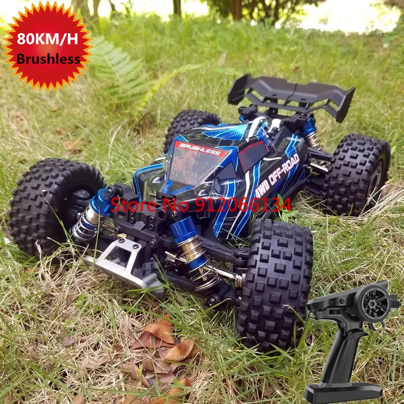 80KM/H With Brushless RC Racing Car 2.4G 4WD Electric High Speed Off ...