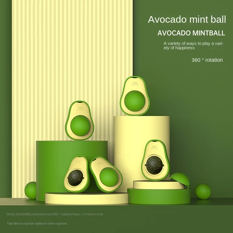 Avocado-Shape-Cat-Toys-Gatos-Catnip-Mint-Interactive-Ball-Mascotas-Pet-Accessories-Companion ...