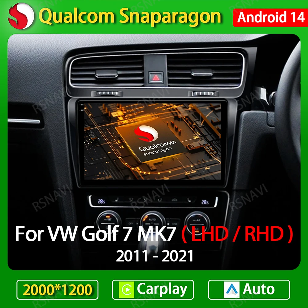 Android-14-Car-Radio-For-Volkswagen-VW-Golf-VII-GOLF-MK7-7-GTI-R-2012 ...