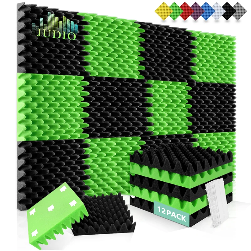 Wall-Noise-Insulation-12-Pack-Studio-Egg-Crate-Soundproofing-Fire ...