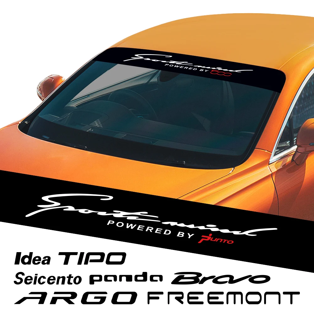 Car-Front-Windshield-Stickers-Auto-Accessories-PVC-Decals-For-Fiat ...