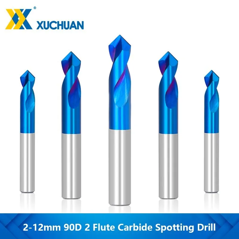 90-Degrees-Carbide-Spotting-Drill-2-Flute-Start-Location-Center-Bit ...