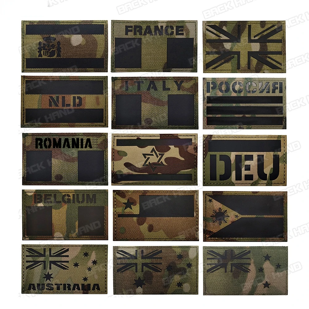 Infrared-Reflective-Patch-Spain-UK-France-Germany-Laser-Cut-Tactical ...